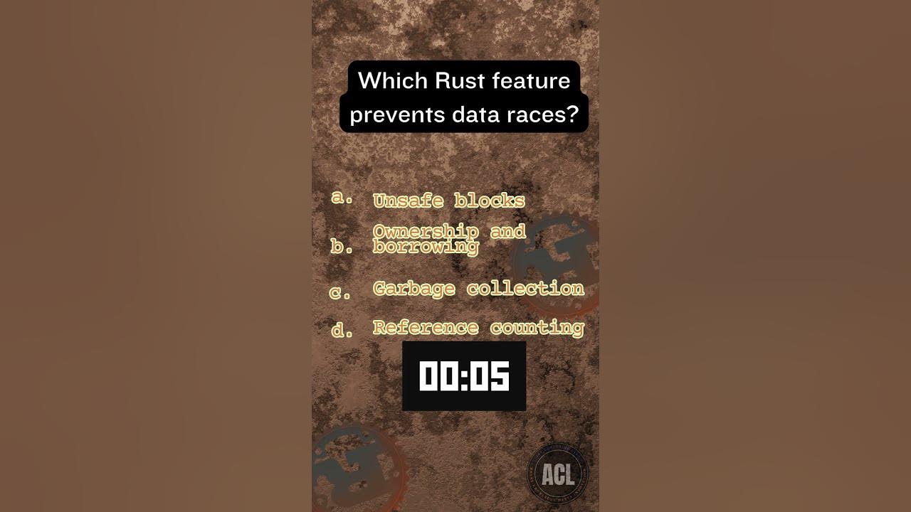 Rust Riddle: Which Rust feature prevents data races?... - YouTube