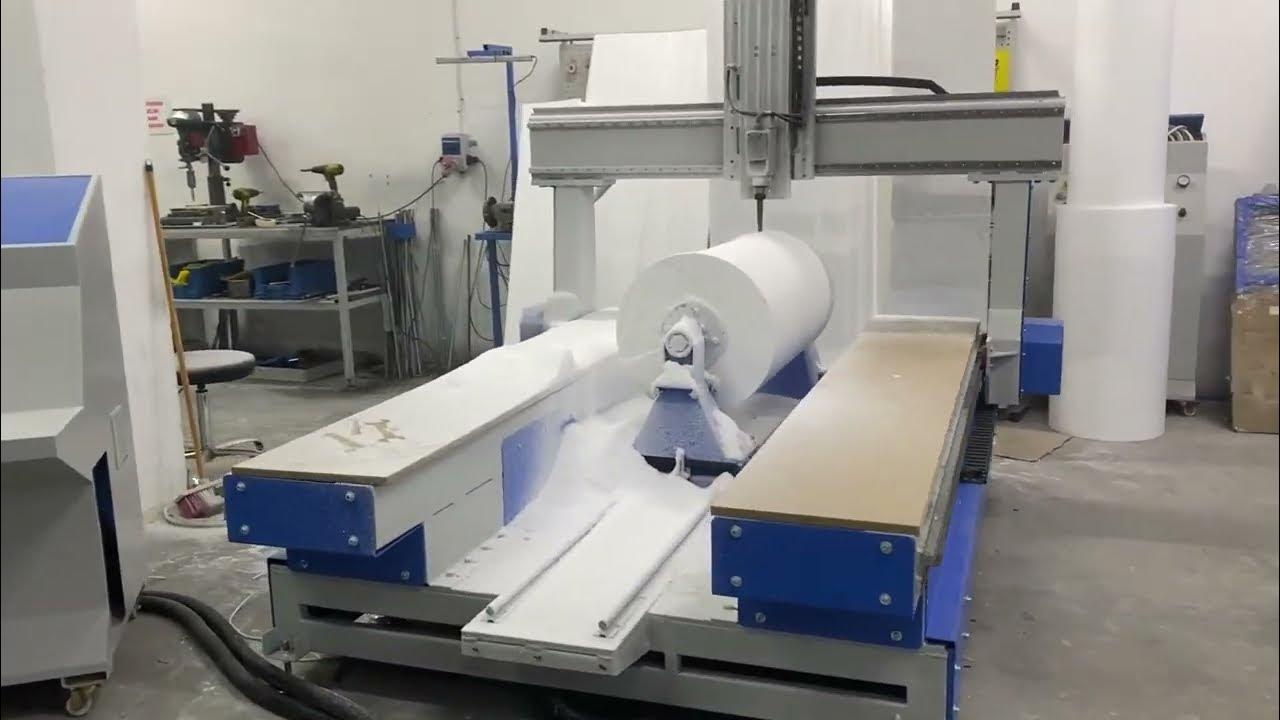 CNC Foam 4 Axis Router - YouTube