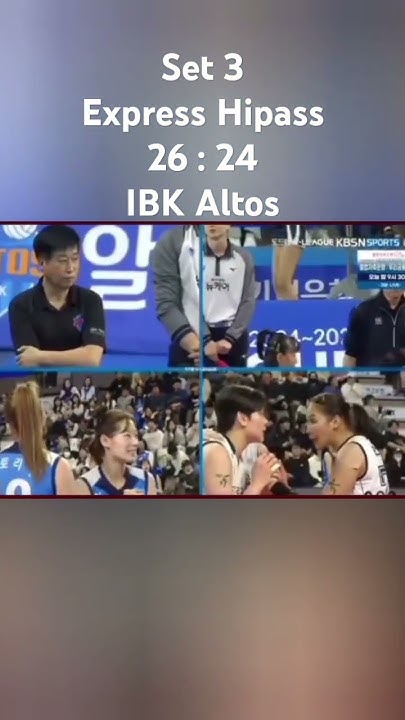 Hipass 3:0 IBK Altos, set 3(26:24) #ibkaltos #ibk기업은행 #hipass #redsparks #megawatihangestri # ...