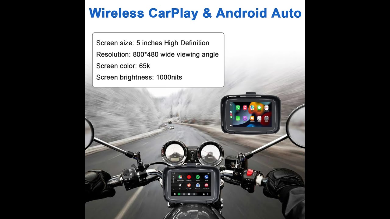 Portable GPS Navigation for Motorcycle | Android Wireless GPS Screen ...