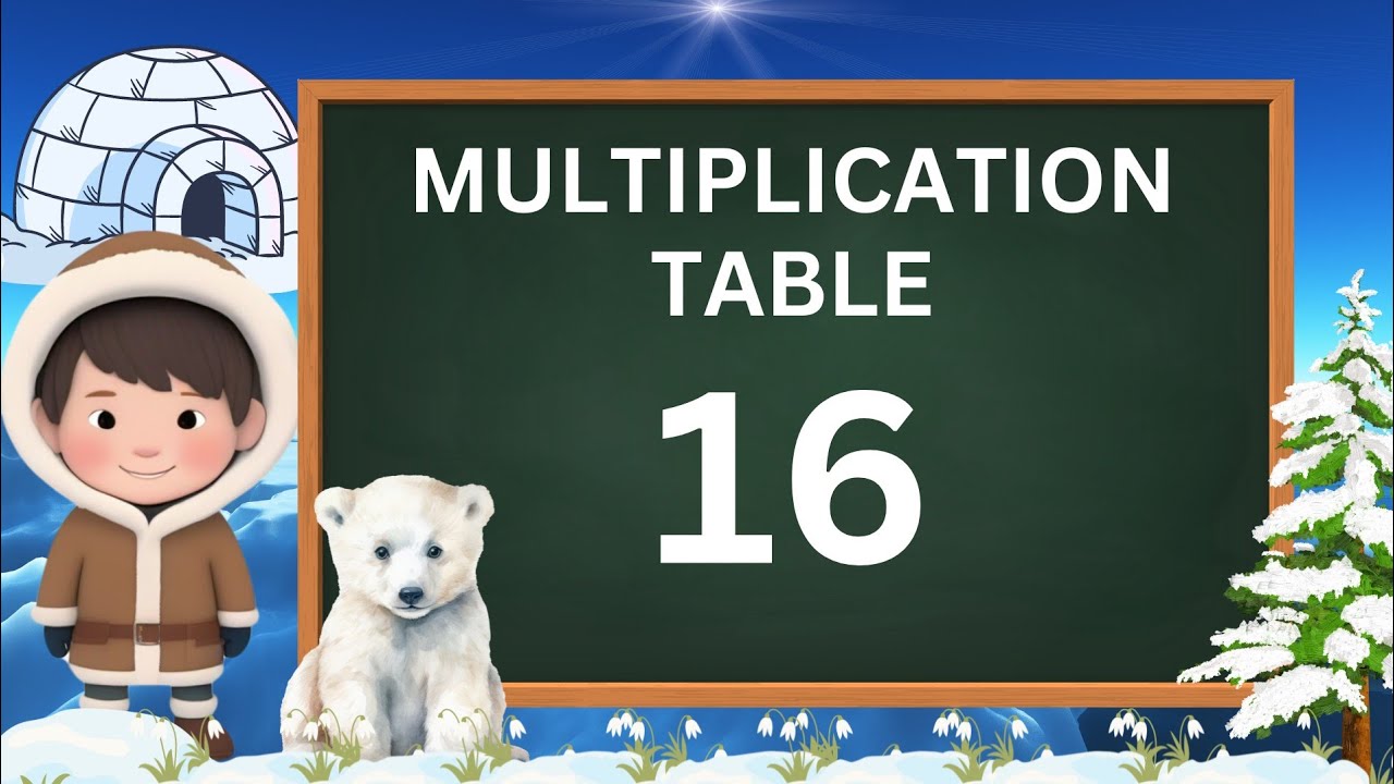 MULTIPLICATION TABLE 16 - LEARN TABLES WITH MATHSS WITH MOM - PRACTICE ...