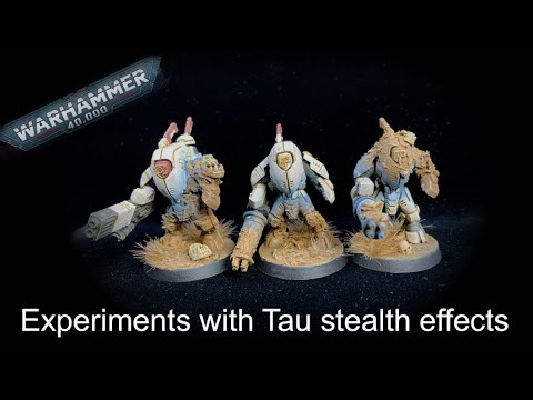awesome experimental stealth armour effects for Tau battle suits ...