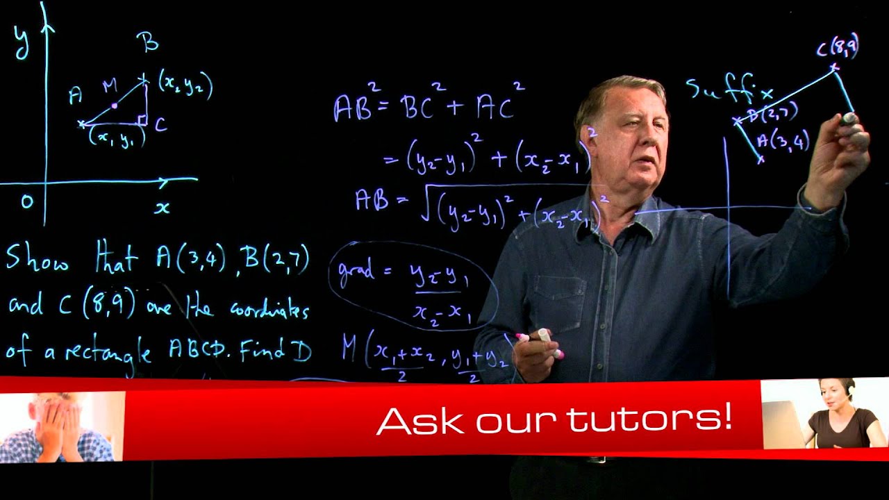 AS Core Maths 1.1 Geometry with coordinates - YouTube