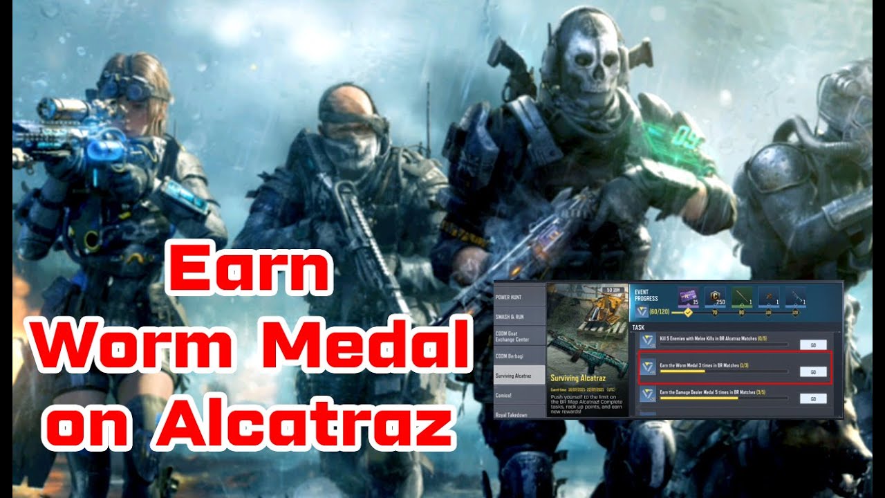Earn the Worm Medal on BR Alcatraz - YouTube