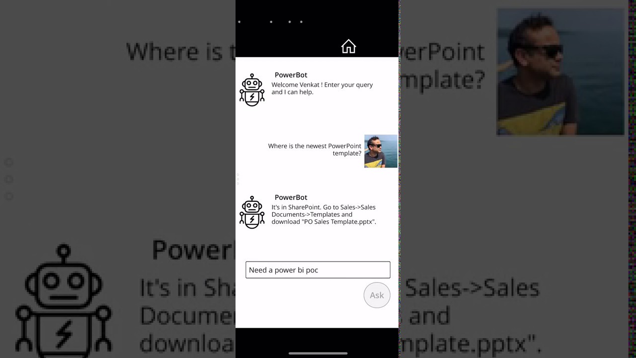 Chat Bot in PowerApps - YouTube
