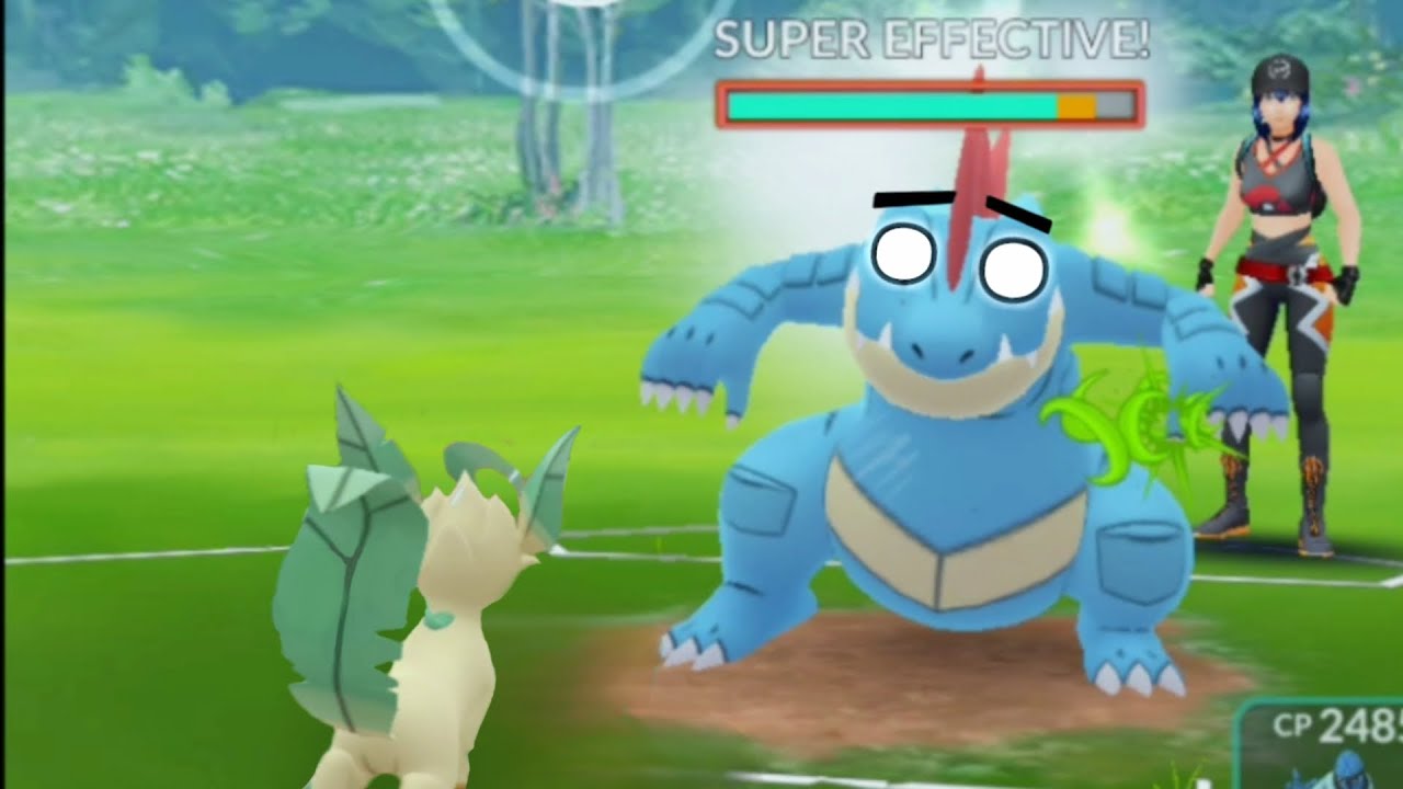 Feraligatr is So Strong Until Leafeon Come😂 - YouTube