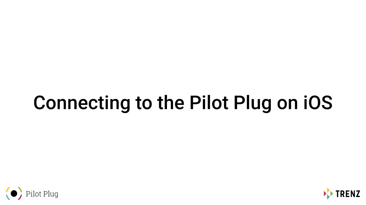 (iOS) Connecting to the Pilot Plug via Wi-Fi - YouTube