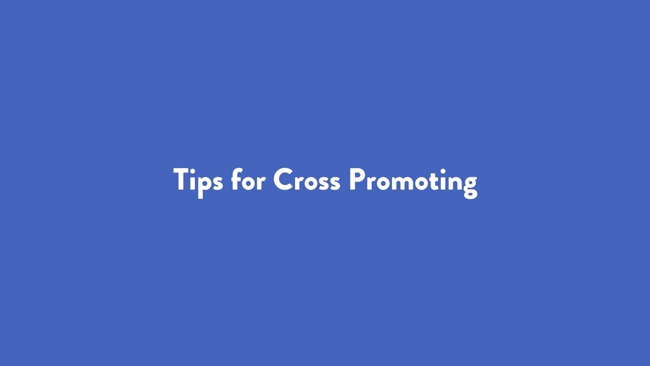 Tips for Cross Promoting on Social Media - YouTube