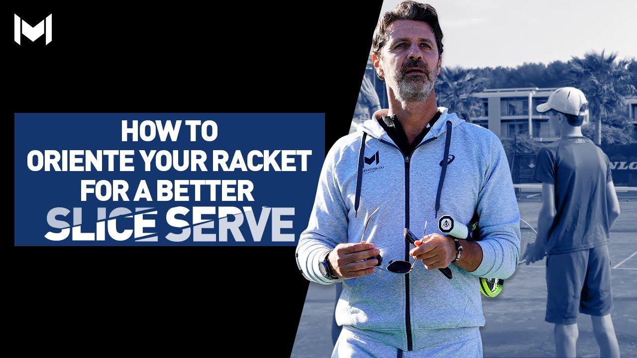 How to Oriente your Racket for a Better Slice Serve! - YouTube