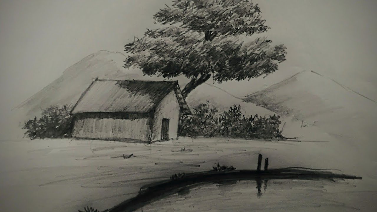 very simple and quick pencil drowing//short - YouTube