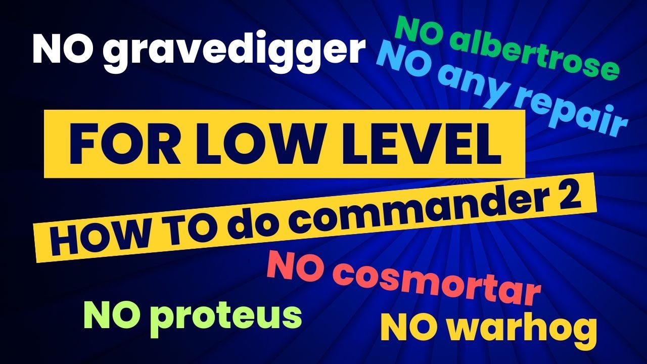 War Commander For Low Level Commander 2 Free Easy - YouTube