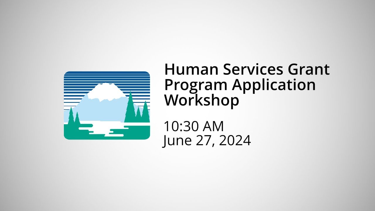 Human Services Grant Program Application Workshop - YouTube
