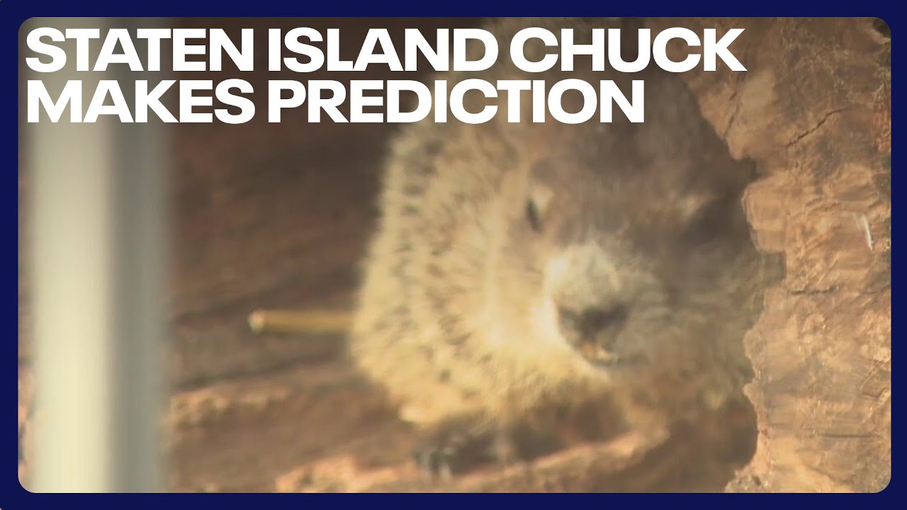Staten Island Chuck makes Groundhog Day prediction - YouTube