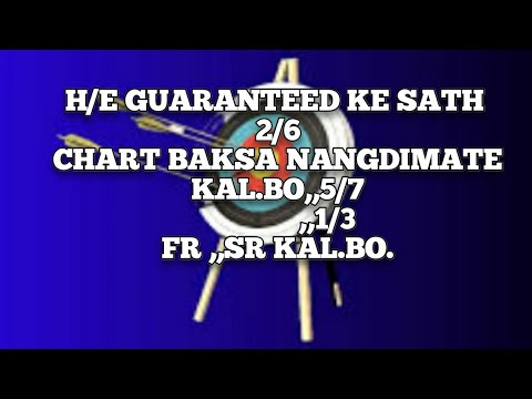 CHART BAKSA NANGDIME KAL.BO,,IARA CHART,,5,7,1,3 IARA 6,2 H/E - YouTube