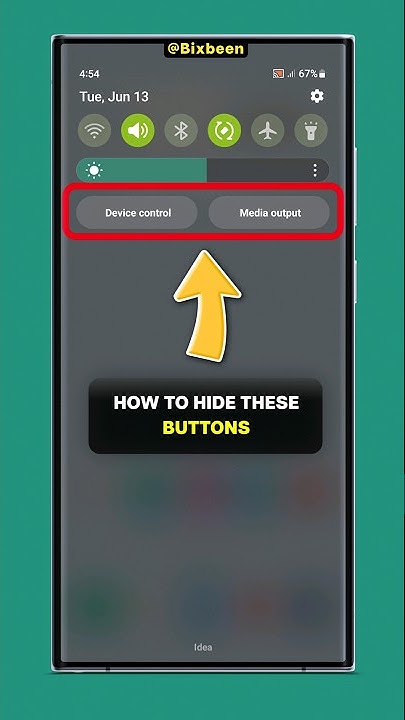 How to Hide Device control & Media output Buttons | Samsung #shorts - YouTube