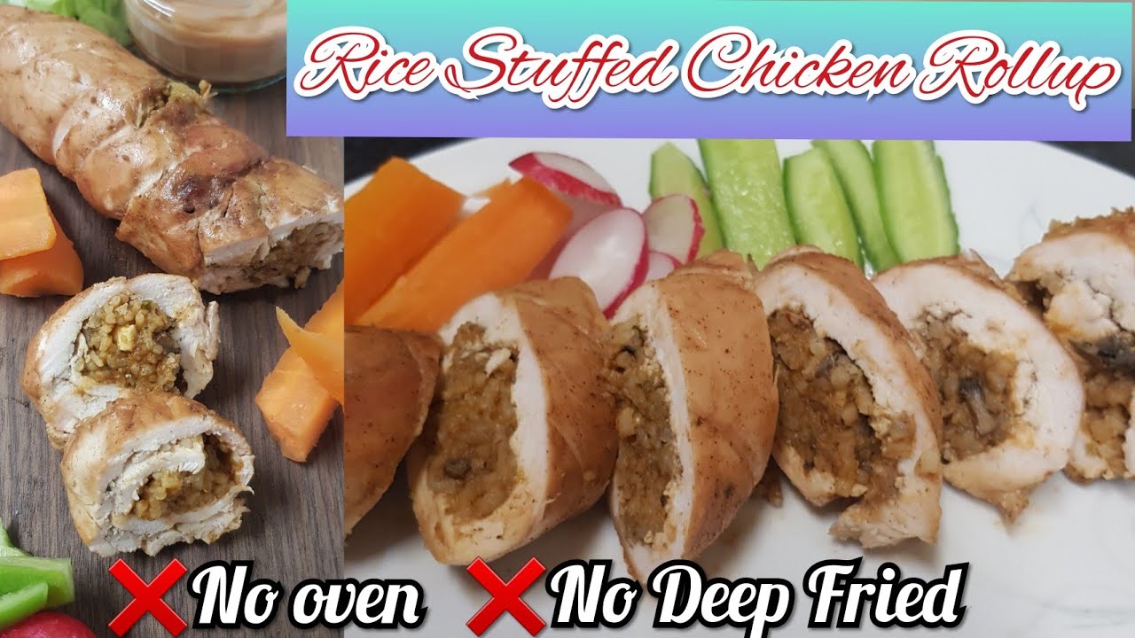 How to Make Chicken Roulade Roll | rice stuffed chicken Roulade Roll ...