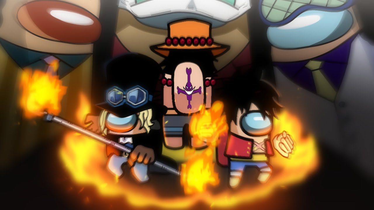 어몽어스 애니메이션 원피스 루피 3형제 VS 해군 3대장 / AMONG US ANMATION X ONE-PIECE - YouTube