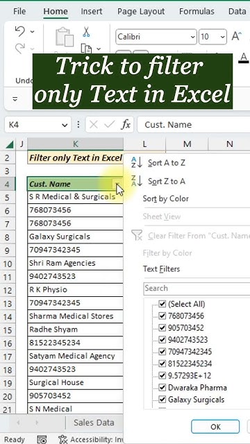 How To Filter Text Only 🤔 Shorts Advancedexcel Excel Howto Youtube
