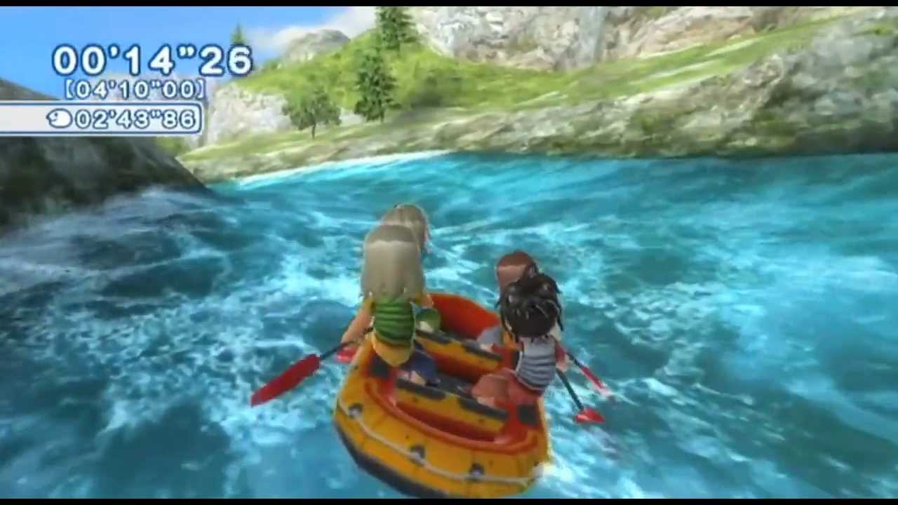 PlanetNintendo.it // Go Vacation (Wii) - Rafting Gameplay - YouTube