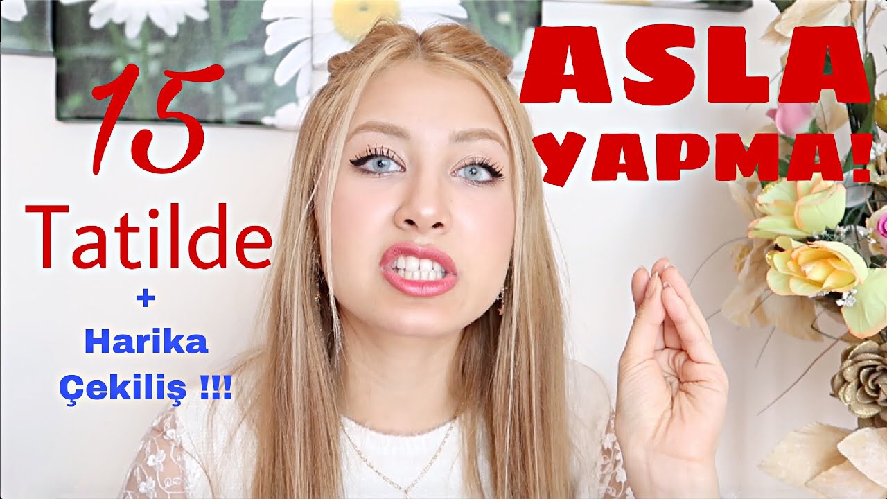 15 TATİL için MUTLAKA İZLE !!! (YKS TYT AYT) -Elif AY - YouTube