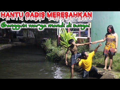 PRANK HANTU GADIS MERESAHKAN || Gangguin Brondong Lagi Mandi || Prank Gadis Sange