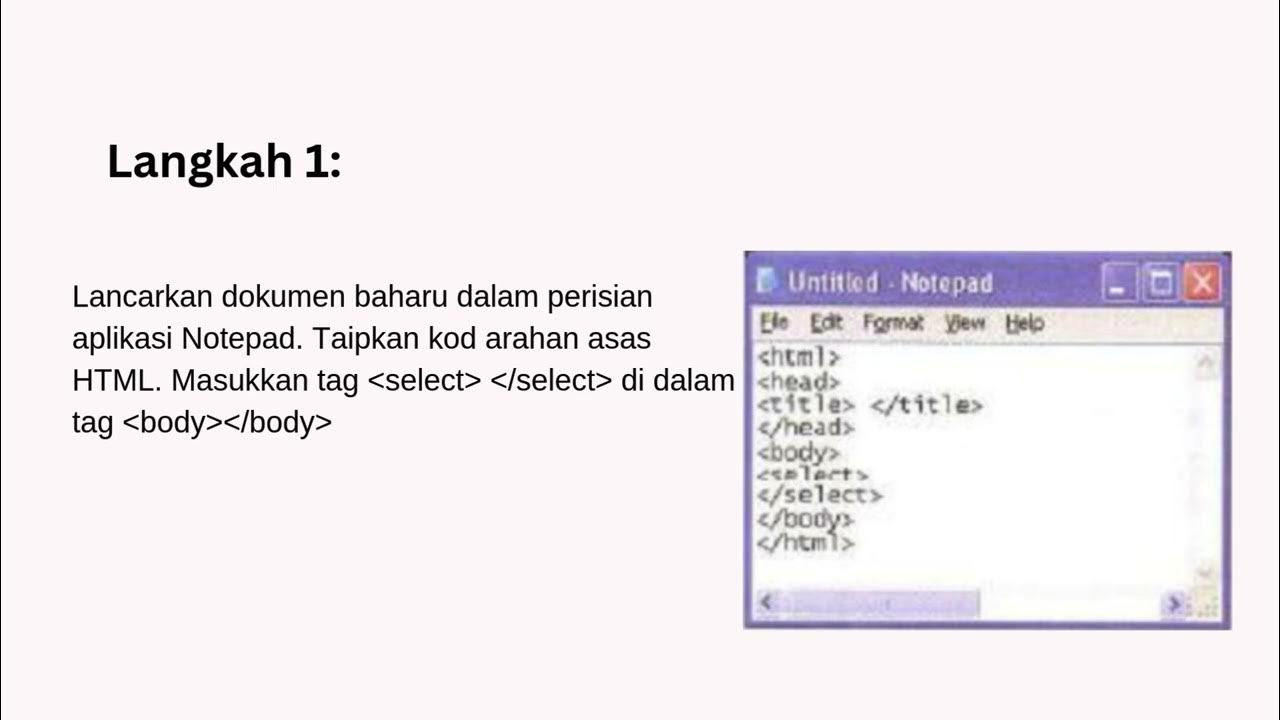 4 2 7 Pull down Menu dalam HTML 1 - YouTube