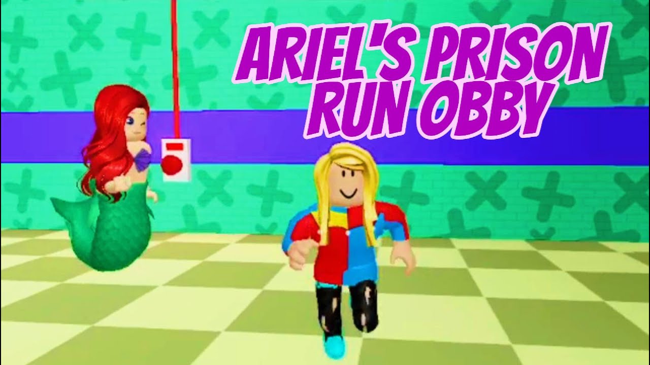 ARIEL'S PRISON RUN OBBY WALKTHROUGH FULL GAME #roblox - YouTube