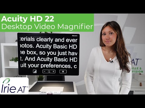 Acuity HD 22-inch Desktop Video Magnifier – Full Tutorial - YouTube
