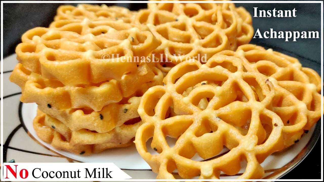 Achappam Recipe in Malayalam,No Coconut Milk Achappam,5 മിനിറ്റ് Batter ...