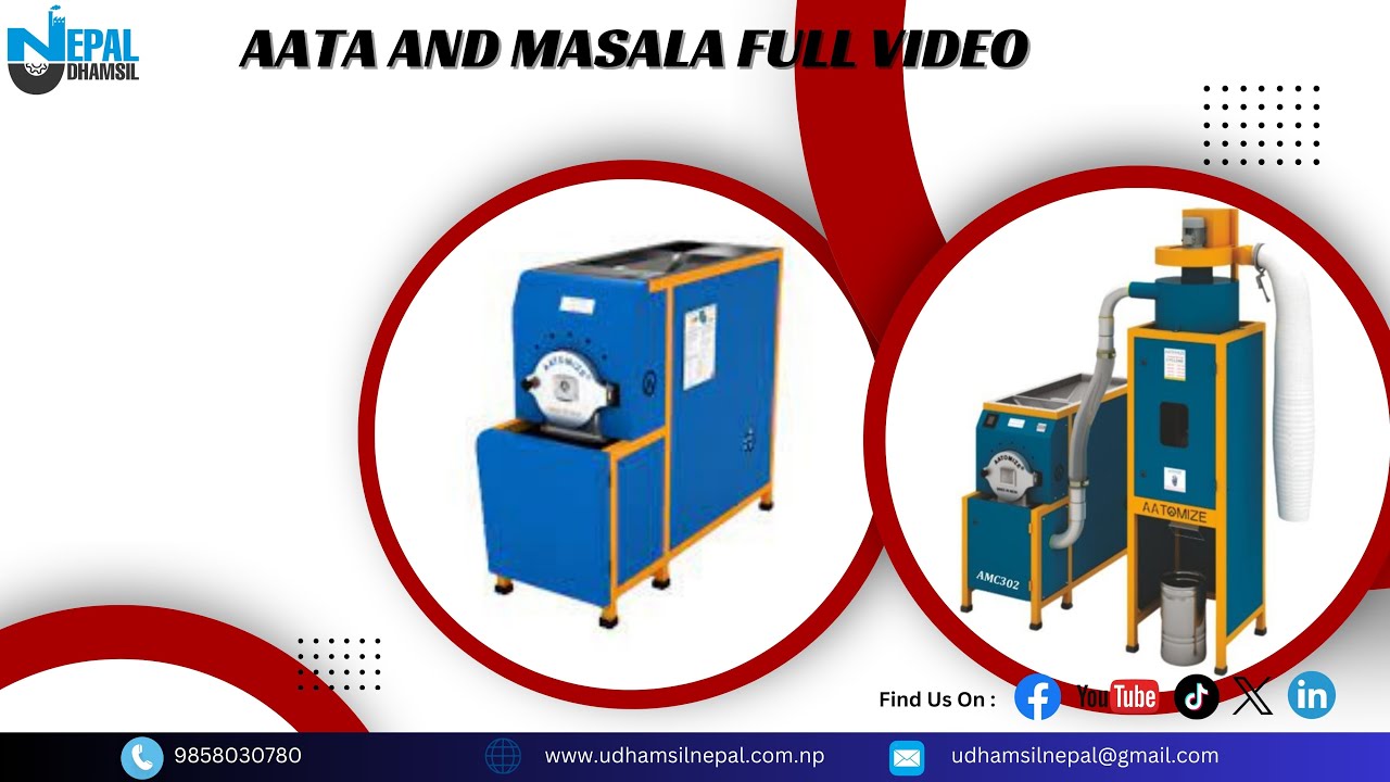 Aata and masala machine Full video - YouTube
