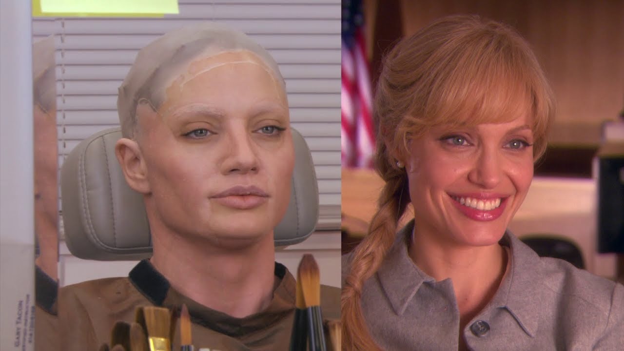 Angelina Jolie transformation into a man 'Salt' (2010) Behind The ...