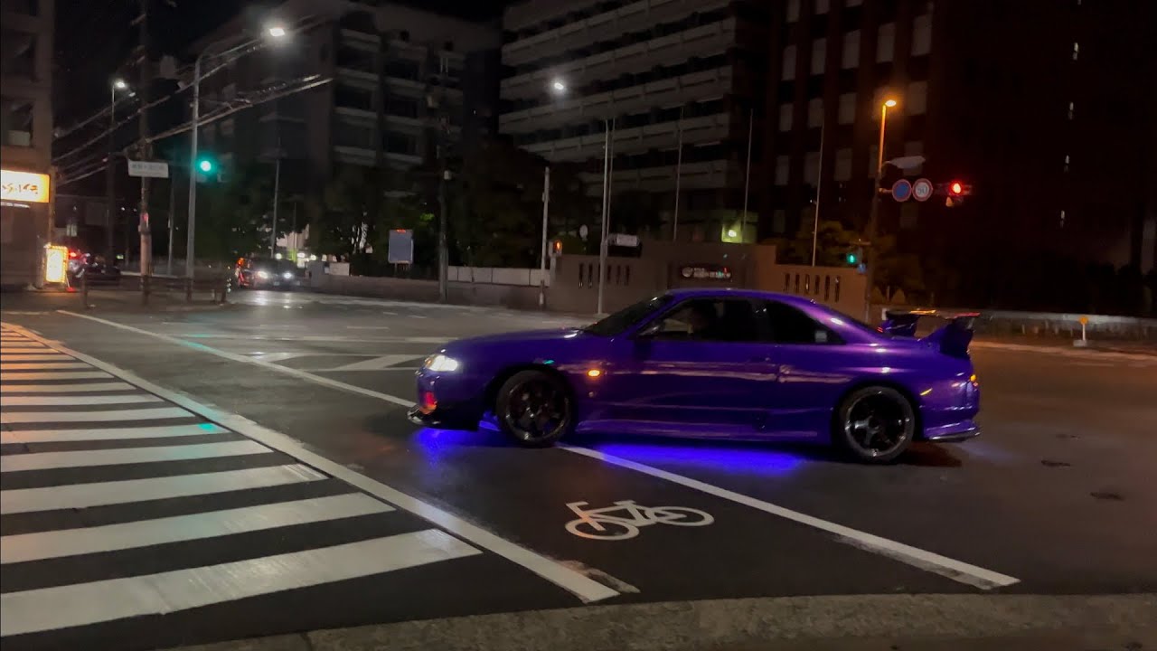 JDM cars in kyoto！ Skyline GTR R33 R34 RX8 BRZ VAB STI … - YouTube