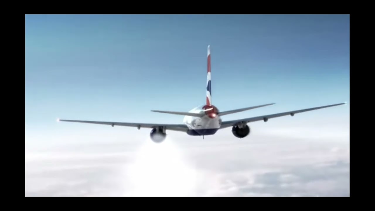 british airways flight 38 crash animation - YouTube