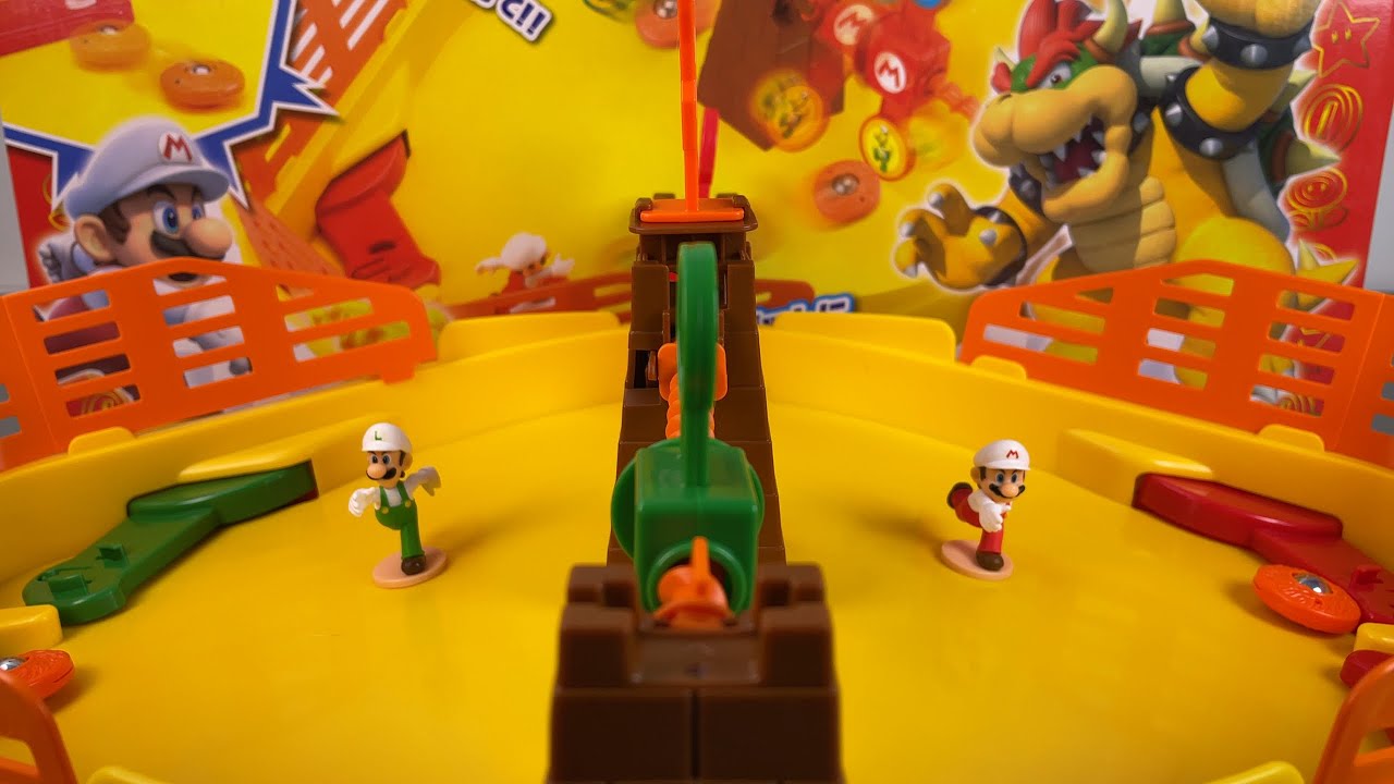 12 Minutes Unboxing ASMR Super Mario Mario Fireball Arena Desktop Toy ...