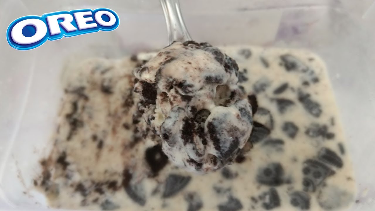 Sorvete de Oreo com 3 Ingredientes sem Batedeira (de liquidificador ...