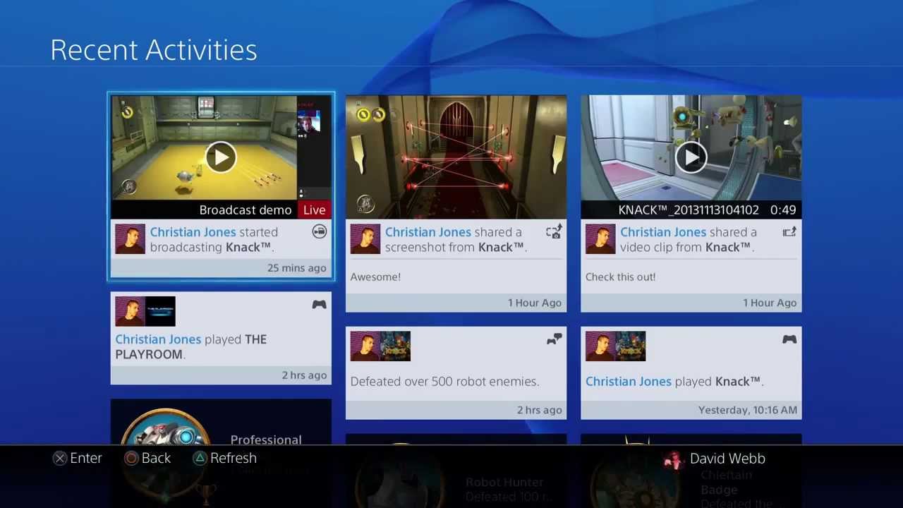 PlayStation 4 - UI / Interface (Guide / XMB) PS4 with Sony - YouTube