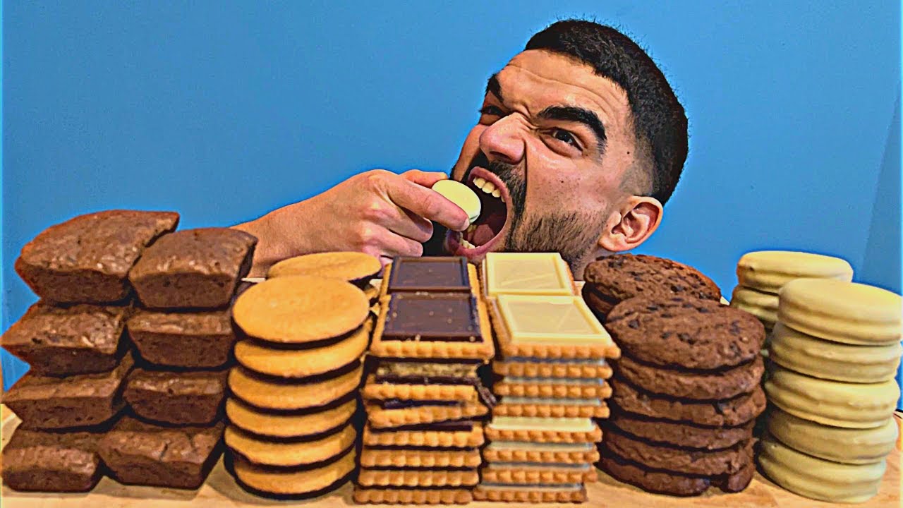 ASMR EATING CHOCOLATE COOKIES DESSERT MUKBANG MILKA, OREO, MARS, M&M ...