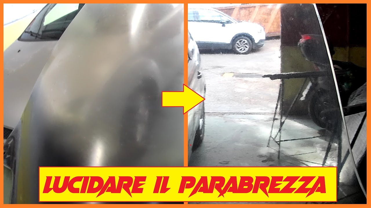 come lucidare il parabrezza moto e scooter - YouTube