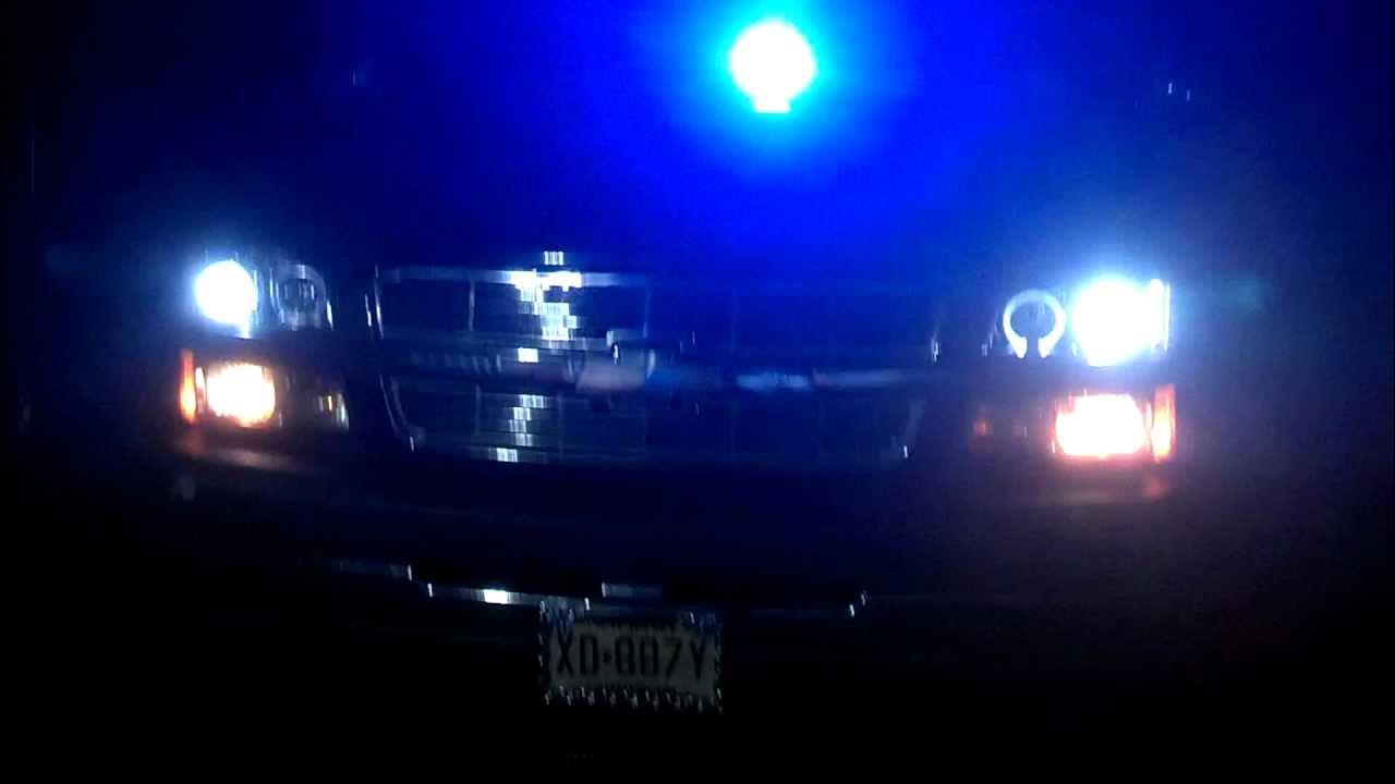 Code 3 LED warning lights. - YouTube