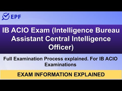 IB ACIO (Assistant Central Intelligence Officers) Examination ...
