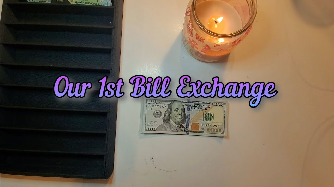 First Bill Exchange In Our Cash Envelopes - YouTube