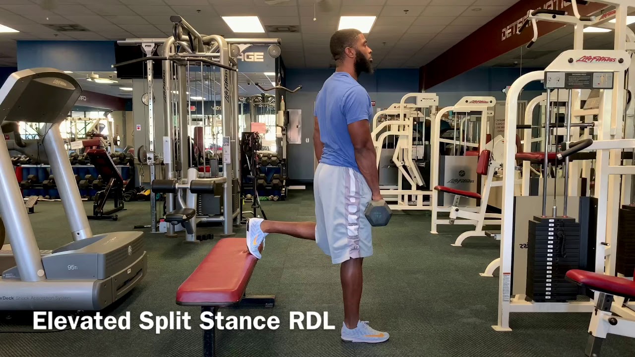 Elevated Split Stance RDL - YouTube