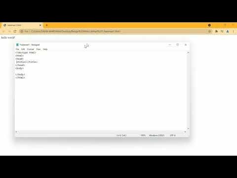 Membuat Tulisan "Hello World!" - HTML Dasar - YouTube