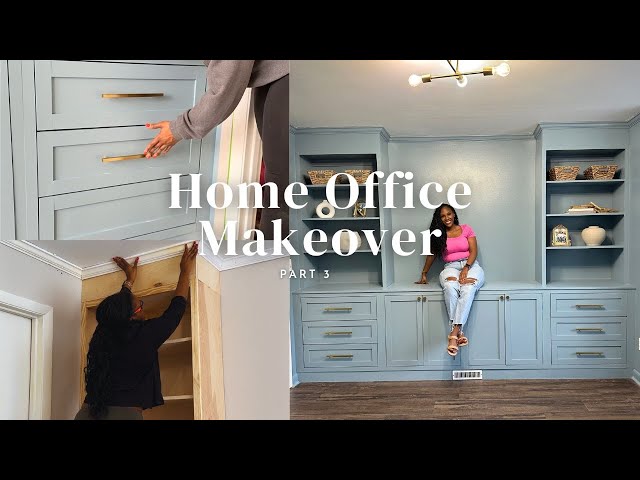 Home Office Remodel Using Kitchen Cabinets Small Home Office With