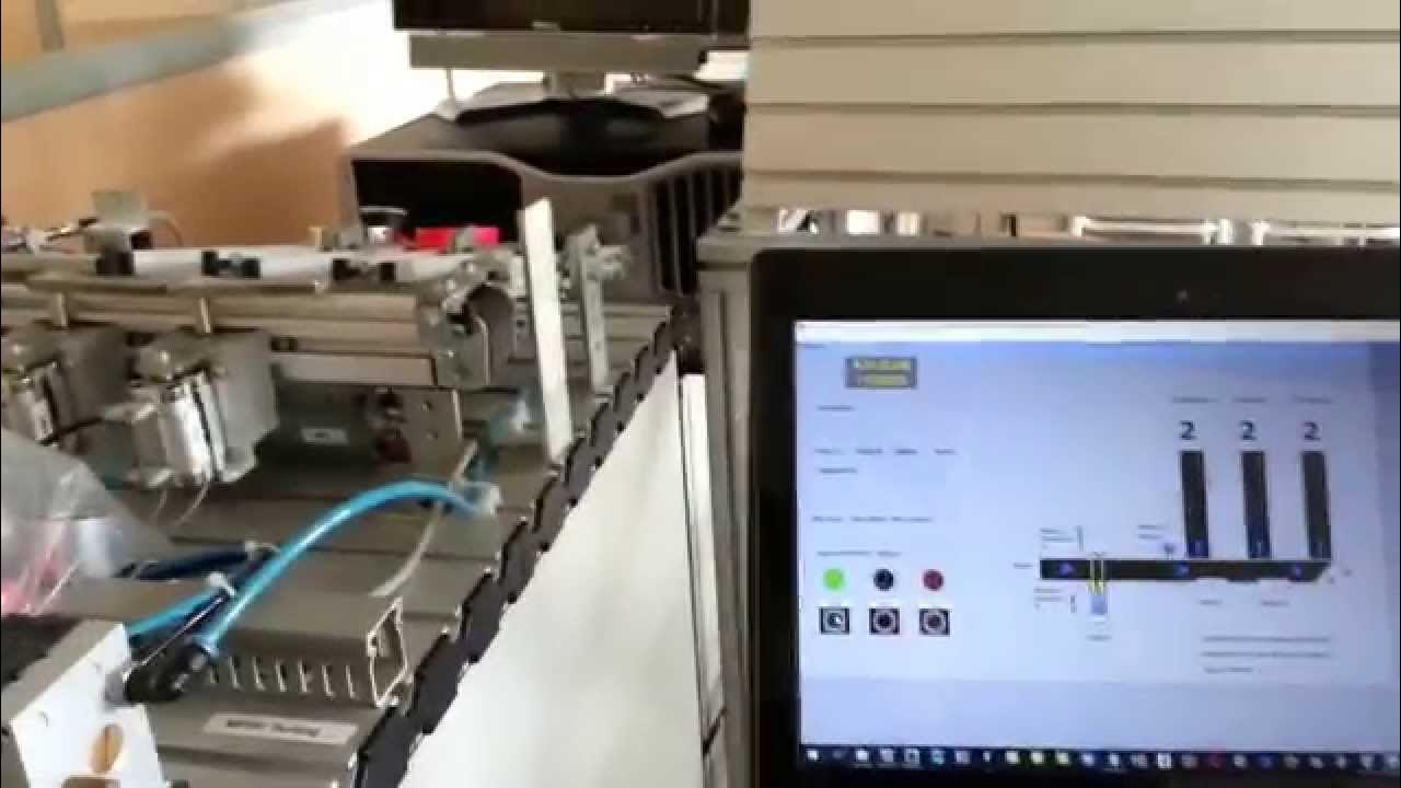 FESTO MPS Sorting Station. HMI with inTouch Wonderware. Simulation of a ...