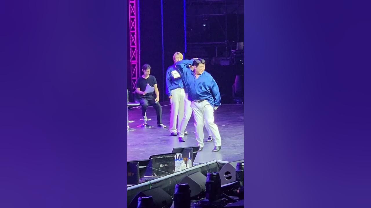 Shindong dancing in a guessing game EunhyukVSKyuhyun - Super Junior Fan Party in Manila 07212023 ...