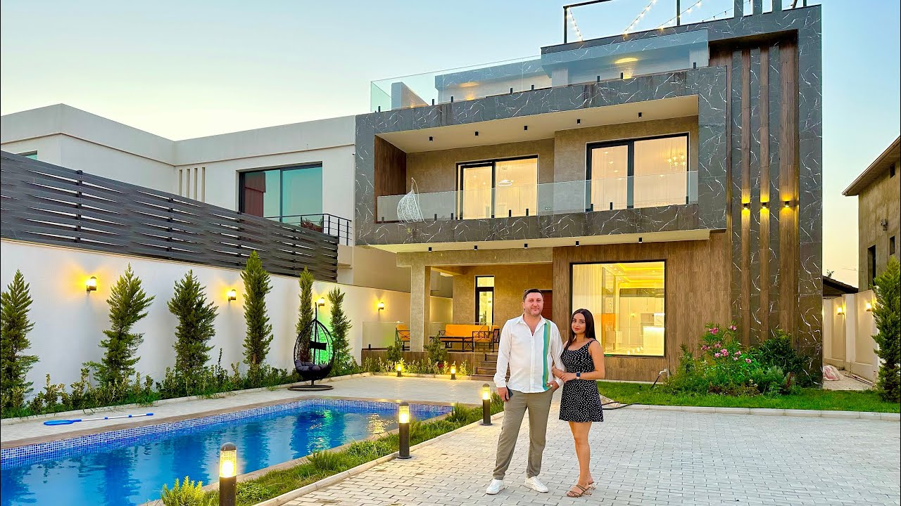 Buzovna yolunda cox gozel dizaynla modern bag 490000 AZN +994552206757 ...