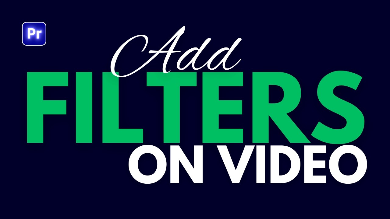 How to Add Filter to Video in Premiere Pro || Filters to Clips Premiere ...