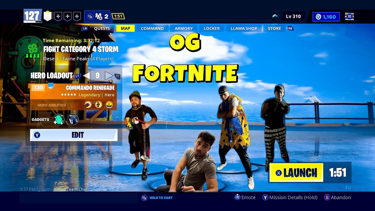 OG FORTNITE WITH THE SQUAD (LIVE STREAM REUPLOADED) - YouTube