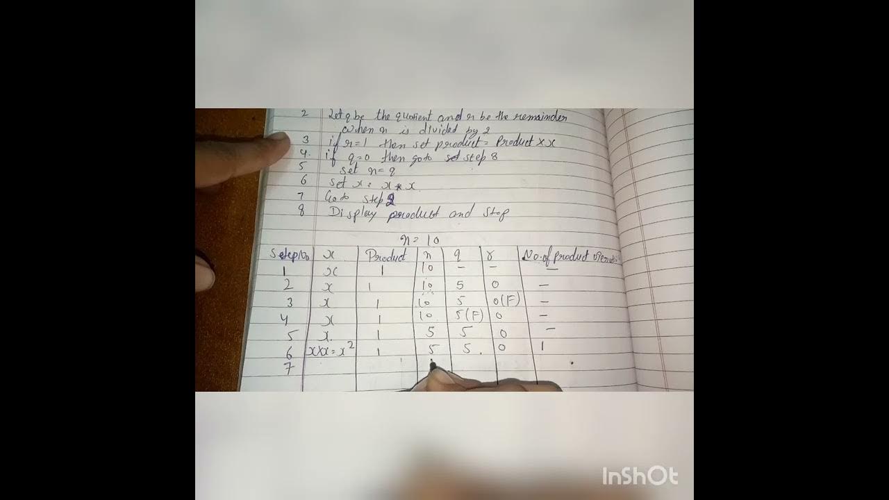 5.2 q.1 fast exponentiation BCA math - YouTube